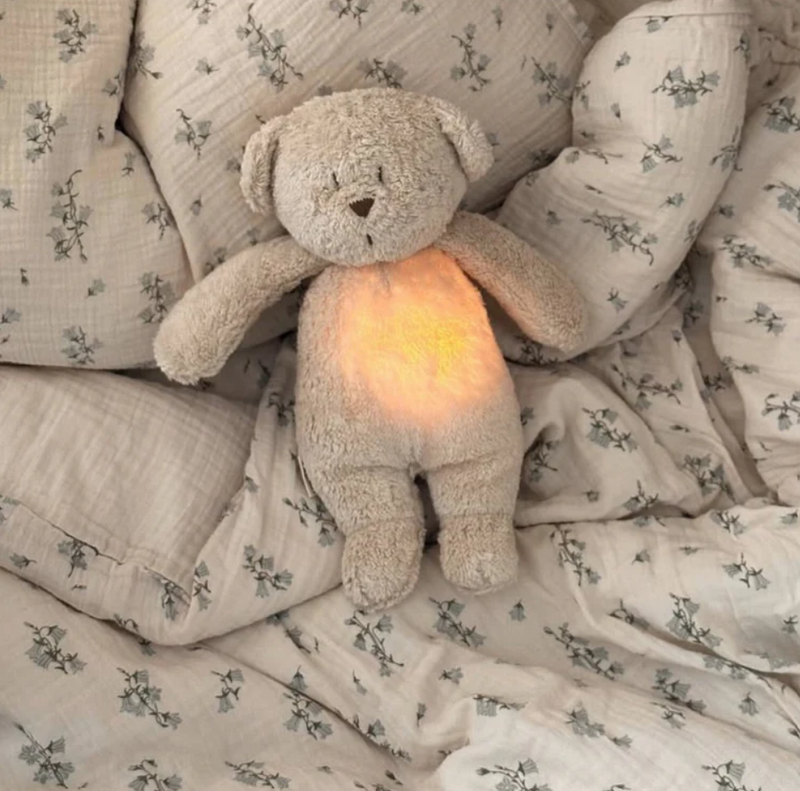 Moonie Organic Humming Bear - Cappuccino – Little Nook Childrens Boutique